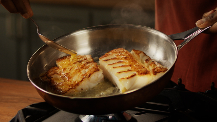 The perfect pan fried white fish | Lurpak®